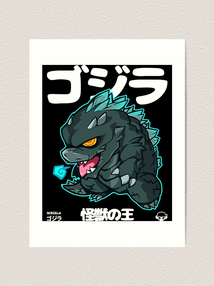 "CHIBI GOJIRA (recolor)" Art Print for Sale by WilsonGaia | Redbubble