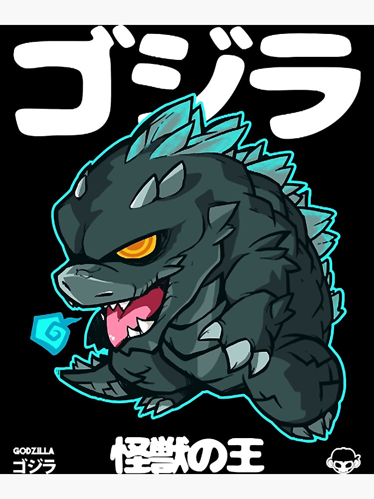 "CHIBI GOJIRA (recolor)" Art Print for Sale by WilsonGaia | Redbubble