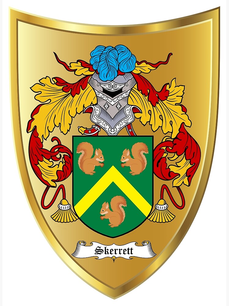"SKERRETT FAMILY CREST" Poster for Sale by CathalDevlin | Redbubble