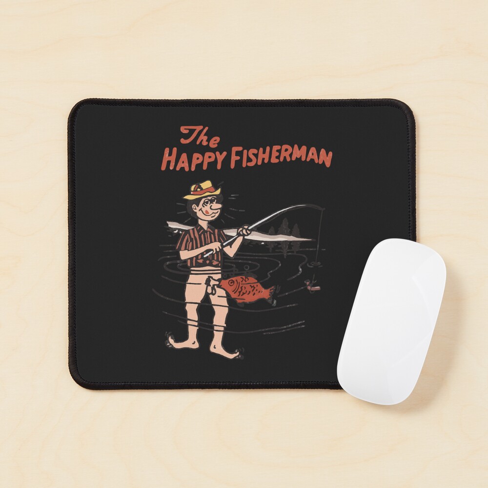"Funny Joke The Happy Fisherman" Sticker for Sale by Brian2612 | Redbubble