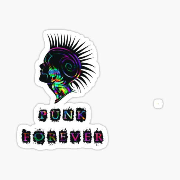 "Punk Rock Forever" Sticker by Mariemusique | Redbubble