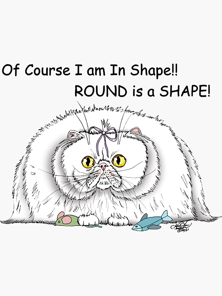 "Round is a Shape " Sticker for Sale by MarioJames8096 | Redbubble