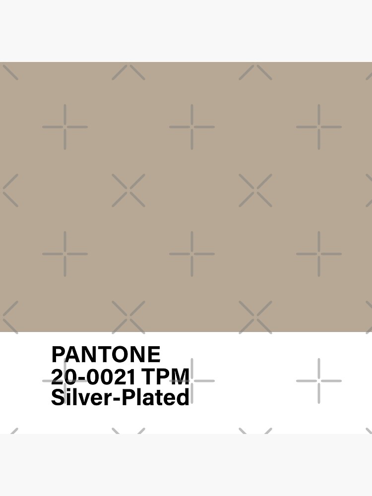 "pantone 20-0021 TPM Silver-Plated" Poster for Sale by princessmi-com ...