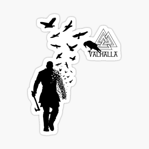 "Vikings - Ragnar Lothbrok - Journey to Valhalla Classic ." Sticker by ...