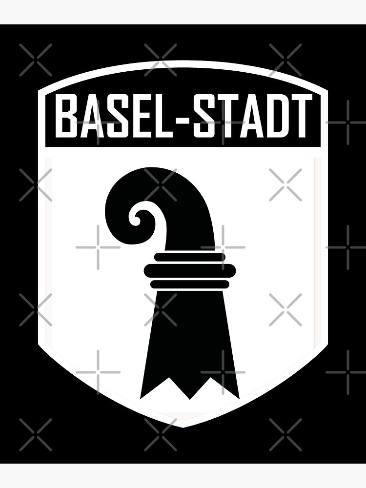 Póster «Emblema de la bandera del cantón de Basilea-ciudad de Suiza» de ...