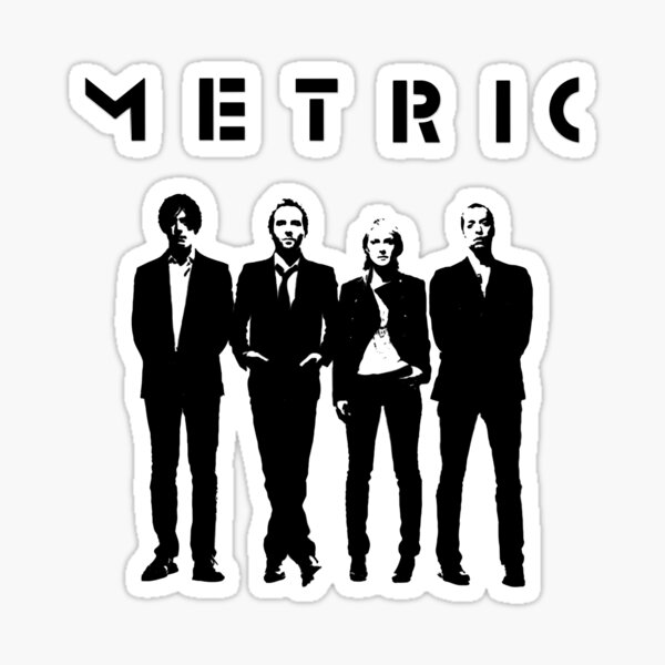 "Metric Band For Fans" Sticker by LillySkiles | Redbubble