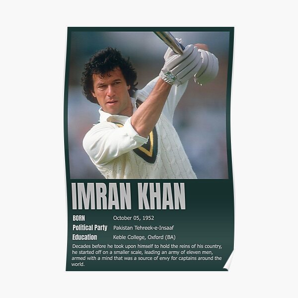 "Imran Khan PM | Imran Khan Pakistan Tehreek E Insaf | PTI" Poster by ...