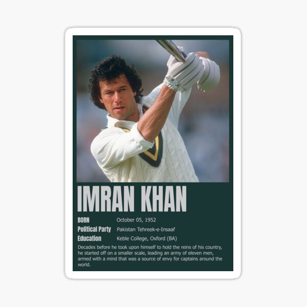 "Imran Khan PM | Imran Khan Pakistan Tehreek E Insaf | PTI" Sticker by ...