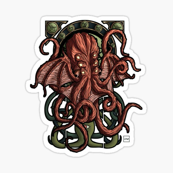 "Cthylla" Sticker by danielmarcoart | Redbubble
