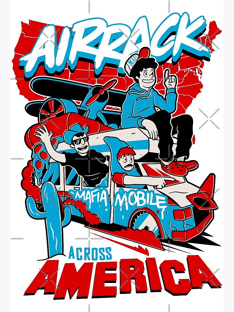 "Airrack Merch Airrack Across America" Poster for Sale by MaherCoShop ...