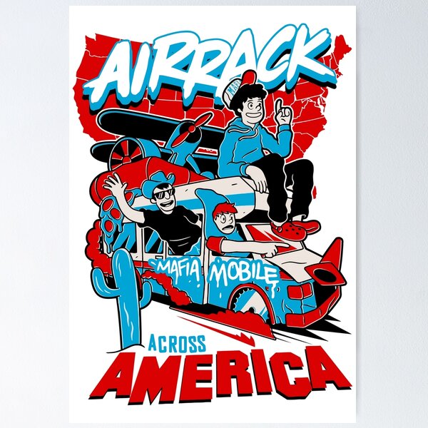 "Airrack Merch Airrack Across America" Poster for Sale by MaherCoShop ...