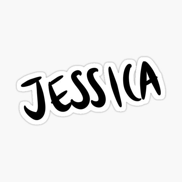 "Jessica Name Handwriting Signature " Sticker for Sale by karen-studio ...