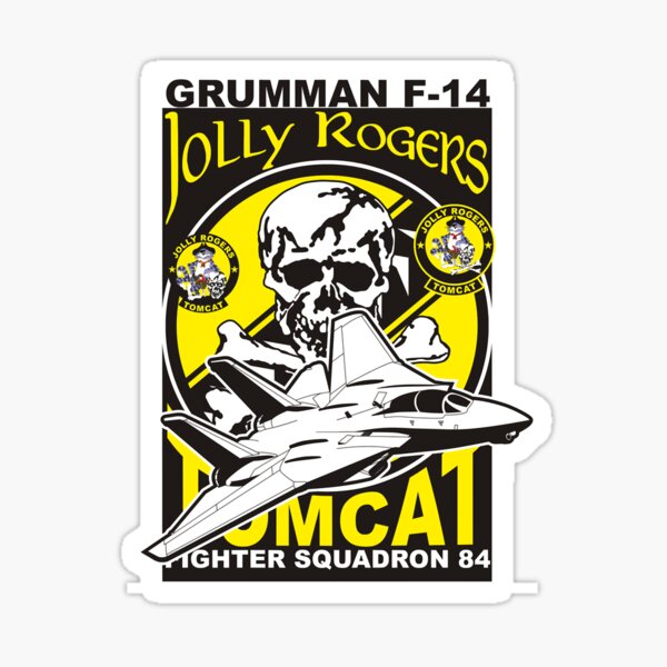 "Vintage Retro Vf 84 Jolly Rogers Gifts Movie Fans" Sticker for Sale by ...