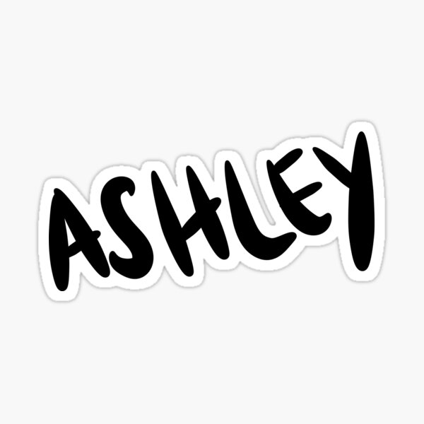 Pegatina «Ashley Nombre Escritura Firma» de karen-studio | Redbubble