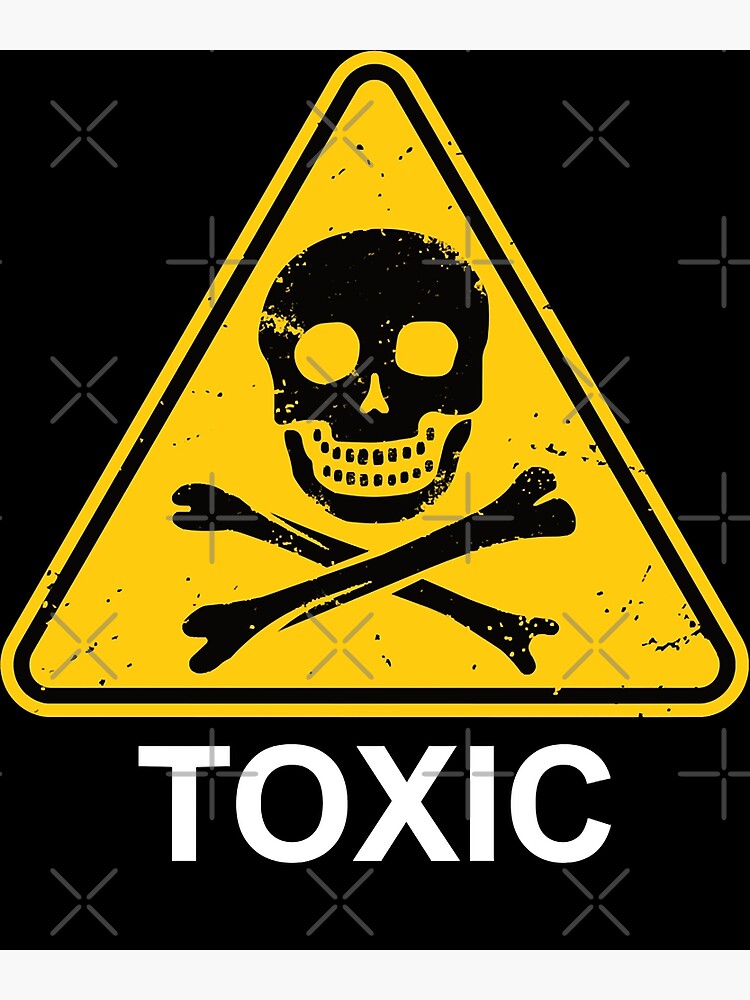 "Wonderful Memory Toxic Sign Skull And Crossbones Graphic For Fan ...