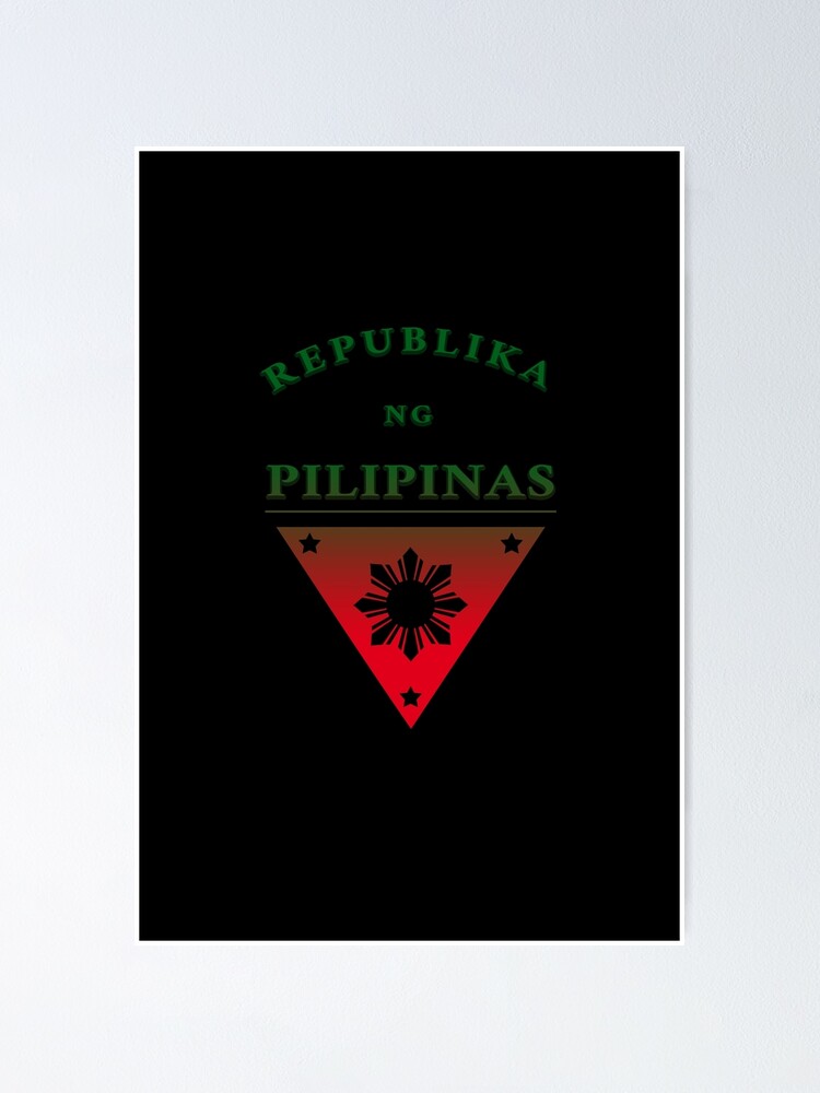 "Philippine Republic green/red" Poster for Sale by lerdoberdo | Redbubble