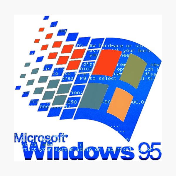 "Windows 95 - Blue Screen of Death" Photographic Print by hyper-fish ...