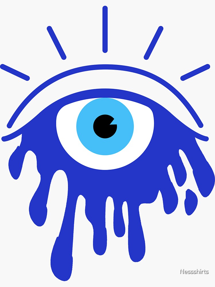 "Nazar Eye Symbol With Tears For A Spiritual Evil Protection" Sticker ...