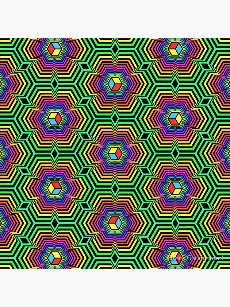 "PSYCUBE" Sticker for Sale by springstead | Redbubble