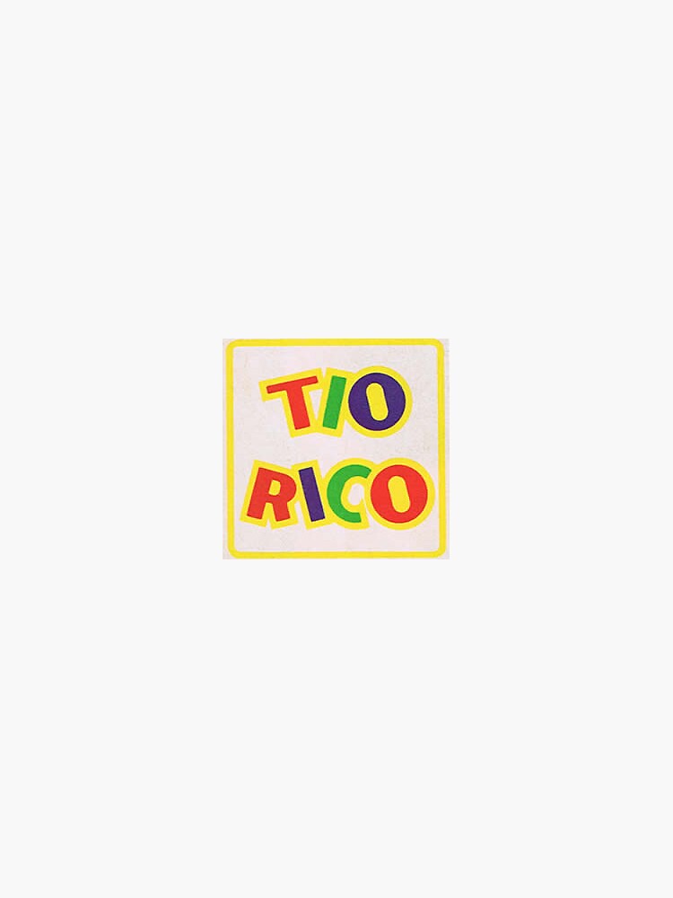 "TIO RICO Venezuelan ice cream retro " Sticker by Singerevita | Redbubble
