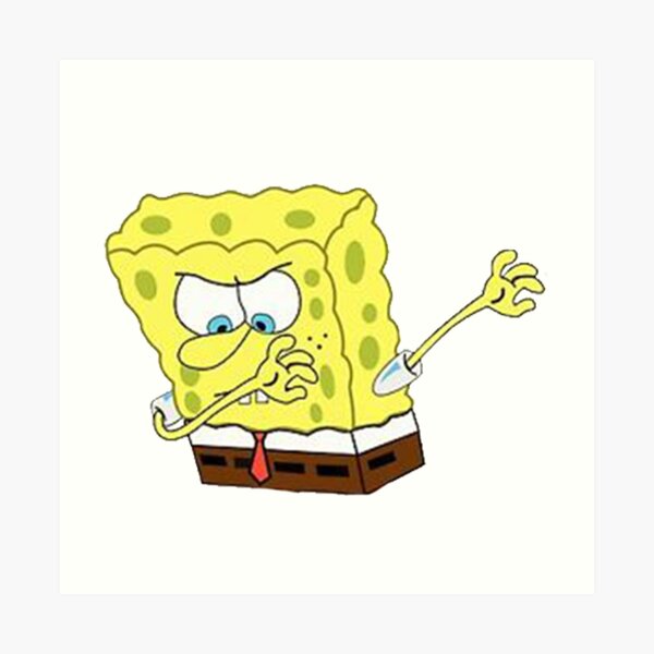 "spongebob dabbing" Art Print for Sale by LukeWoodsDesign | Redbubble