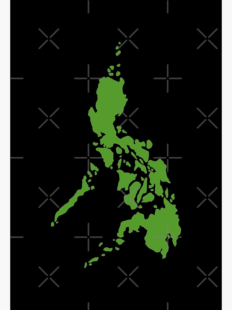 "Philippine Map Green" Poster for Sale by lerdoberdo | Redbubble