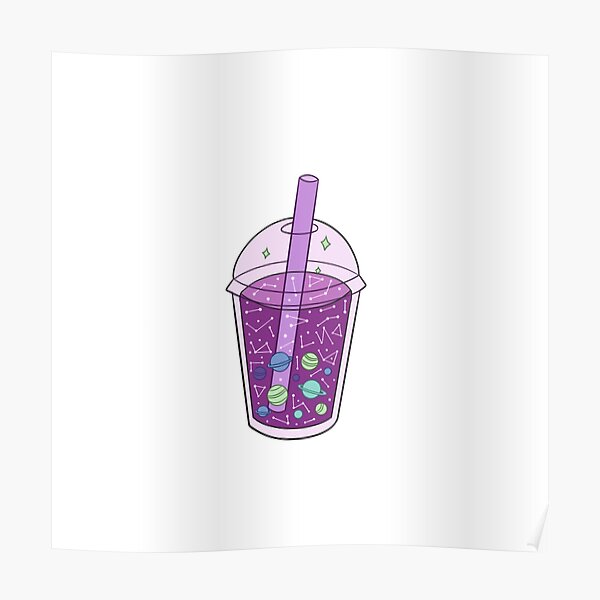 "Space Boba" Poster for Sale by Bubbleppop | Redbubble