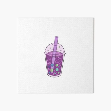 "Space Boba" Art Board Print by Bubbleppop | Redbubble