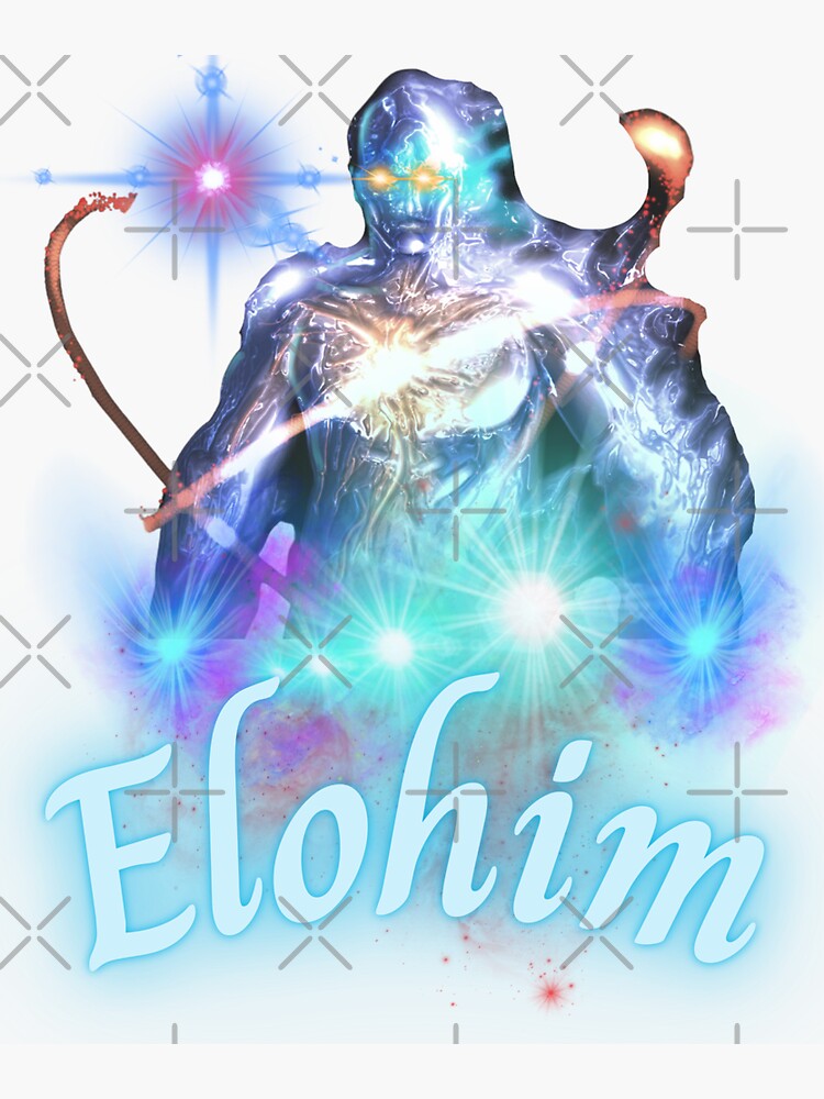 "Elohim Hebrew name for God" Sticker by SwordofGod | Redbubble