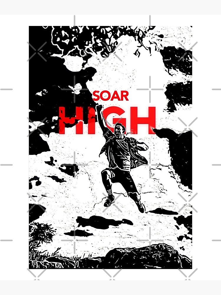 "Soaring High black and white design" Poster for Sale by SirErnZ ...