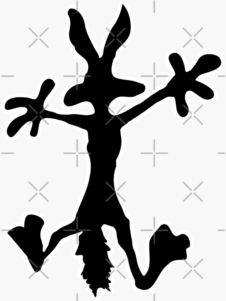 "Coyote's crash hole " Sticker for Sale by Azlanart | Redbubble