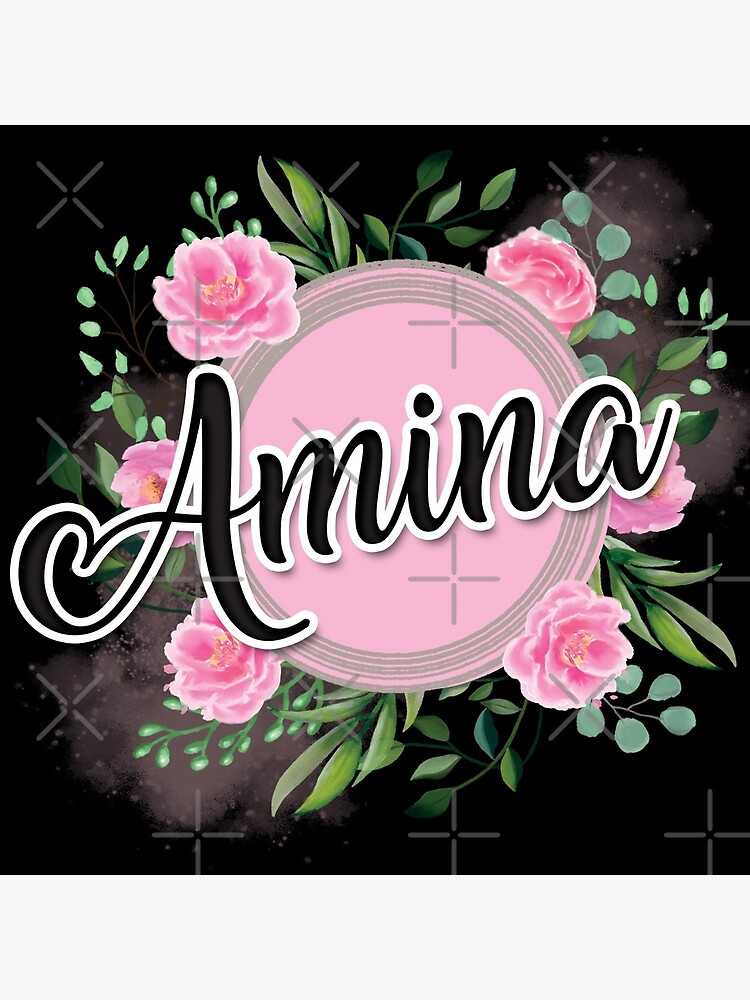 "Amina name " Poster for Sale by badinboow | Redbubble