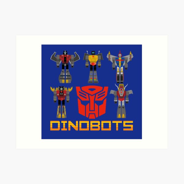 "Transformers Dinobots" Art Print by FussFreeMcGee | Redbubble