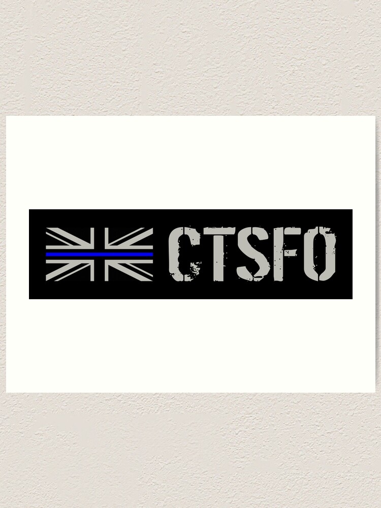 "British Police: CTSFO" Art Print for Sale by MilitaryCandA | Redbubble