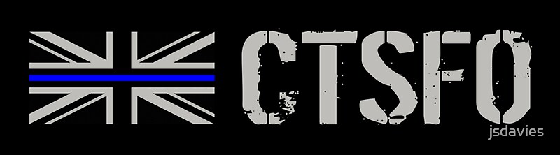 "British Police: CTSFO" Stickers by MilitaryCandA | Redbubble