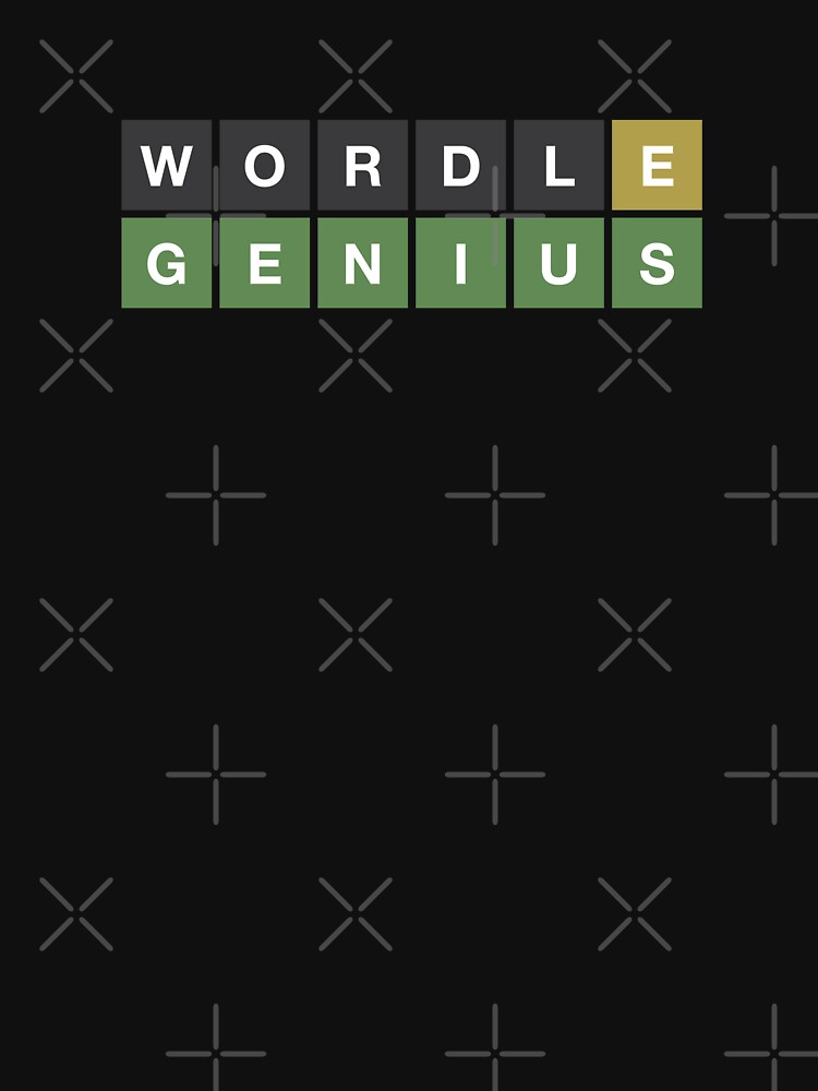 "Wordle Genius (Wordle Style)" T-shirt for Sale by thegamerloft ...