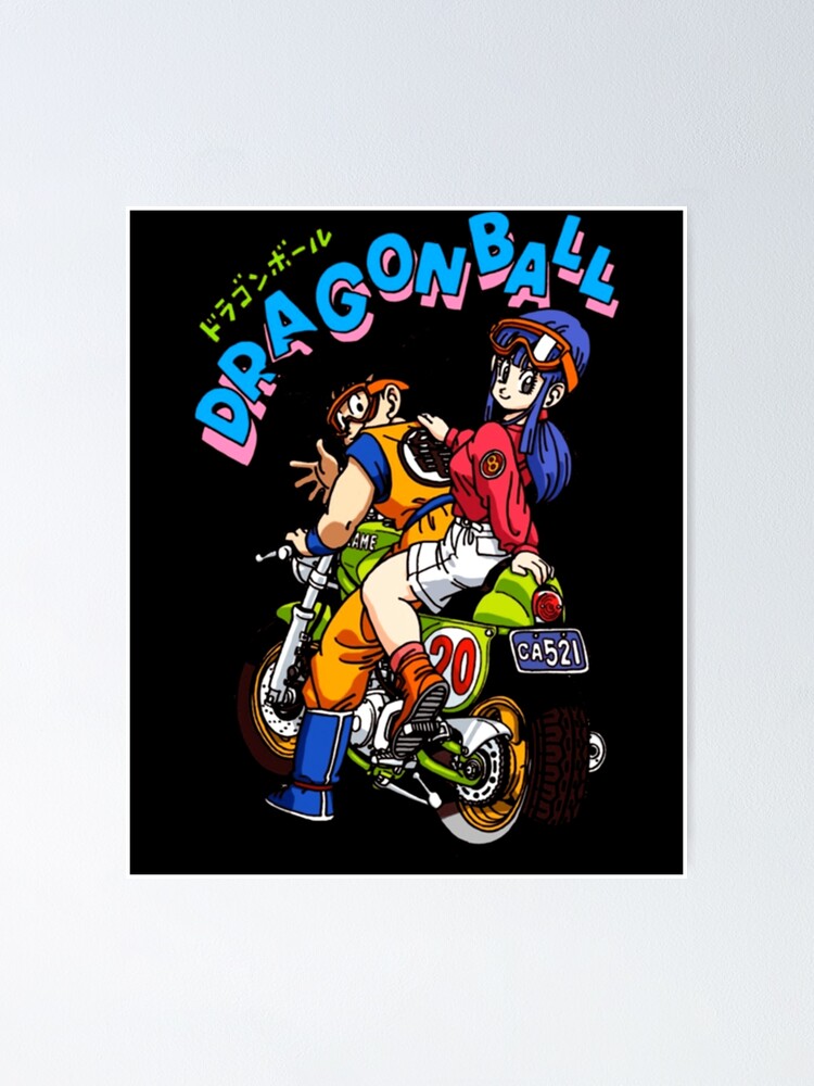 "Dragon Ball - Bulma _ Gohan Bike Classic ." Poster for Sale by ...
