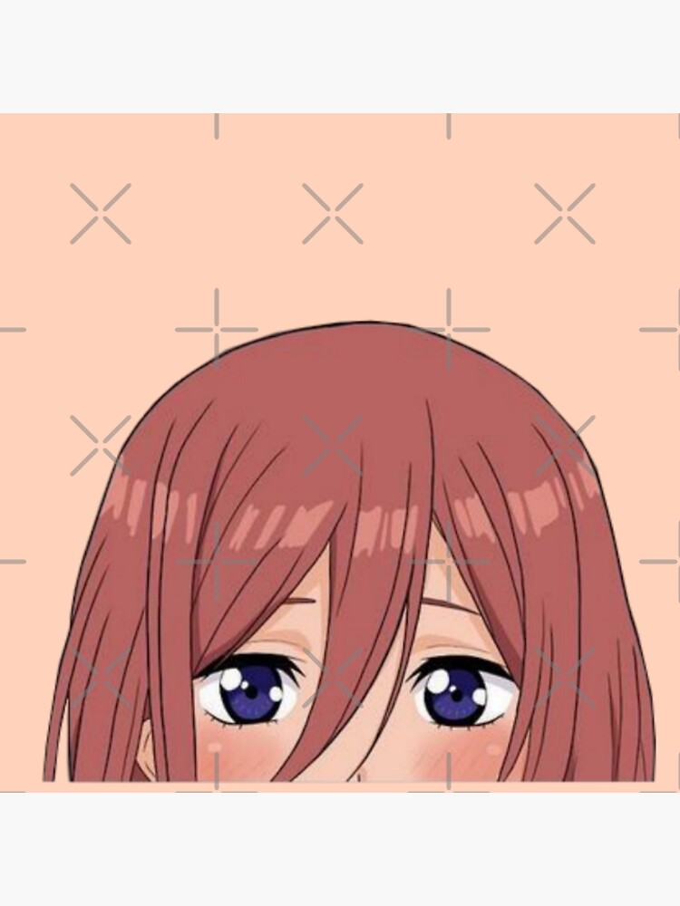 "Miku Nakano peeker" Poster by Akuma-san | Redbubble