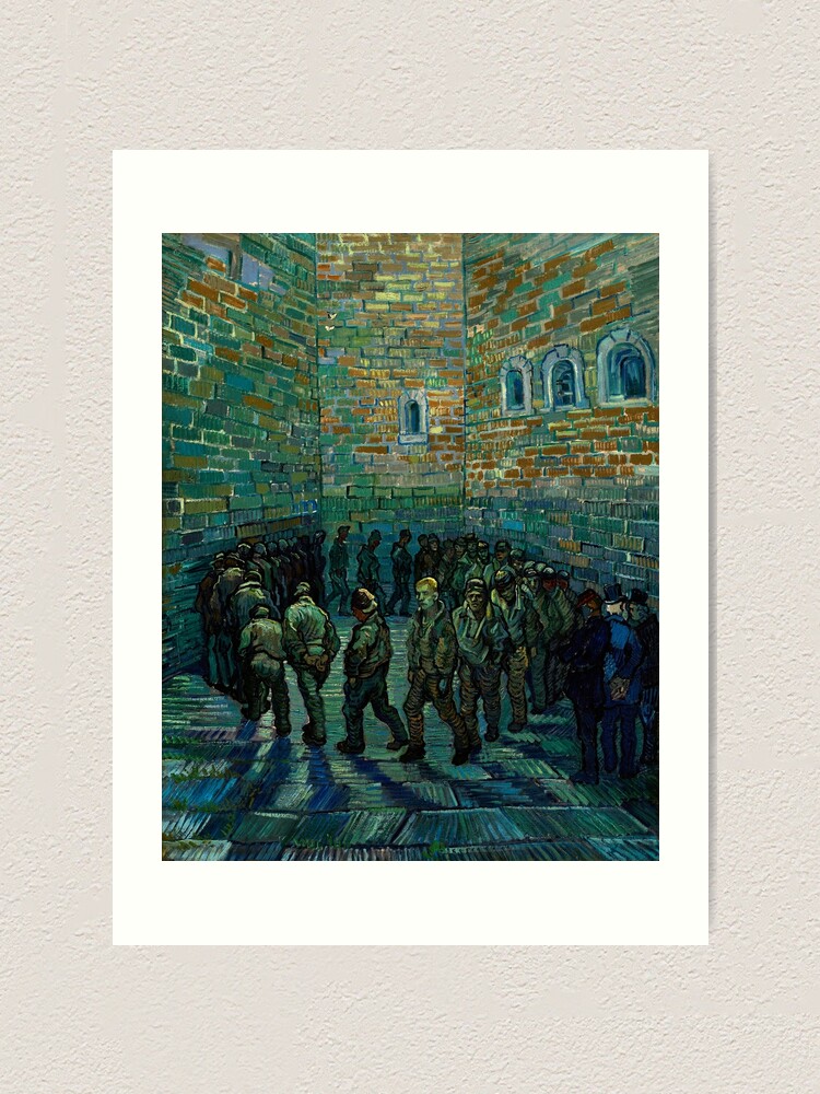 "Vincent van Gogh's Famous Painting - Prisoners Exercising (1890)" Art ...