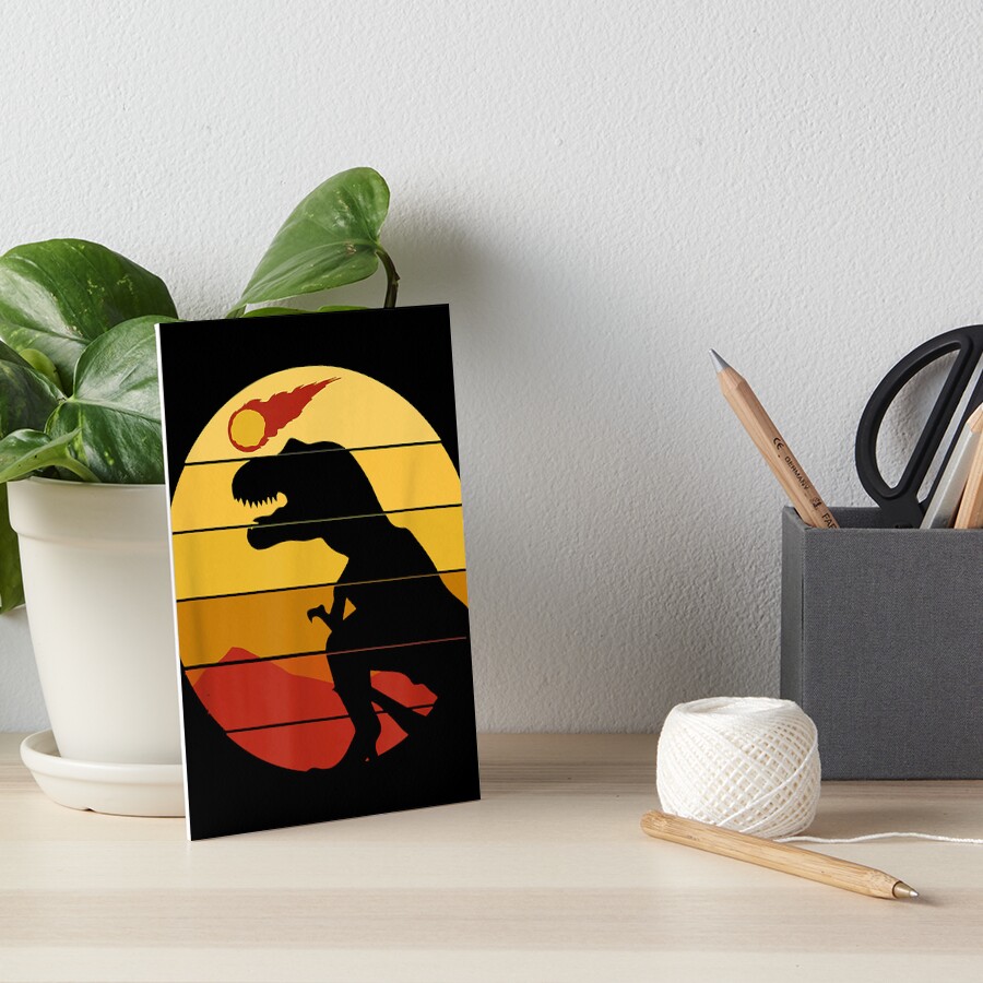 "Vintage 80s 80s Retro Dinosaur T-Rex Tyrannosaurus" Art Board Print by ...