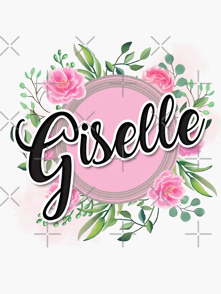 "Giselle name " Sticker by badinboow | Redbubble