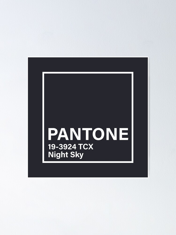 "pantone 19-3924 TCX Night Sky" Poster for Sale by princessmi-com ...