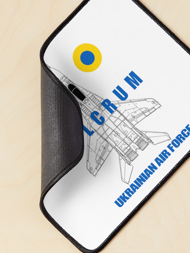 "Mikoyan Gurevich Mig-29 Fulcrum Ukrainian Air Force" Mouse Pad by ...