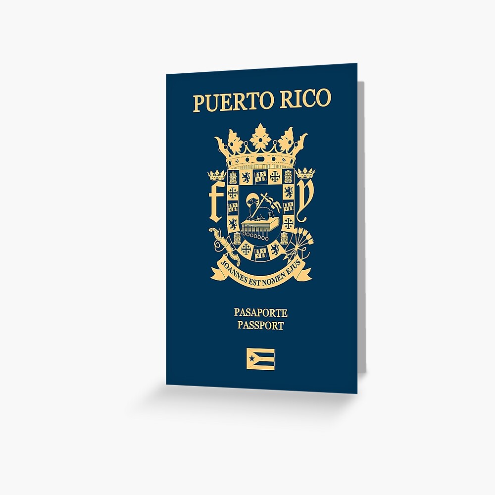 "Puerto Rico passport" Greeting Card for Sale by HAKVS | Redbubble