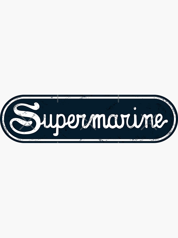 "Supermarine Logo" Sticker for Sale by 909Apparel | Redbubble