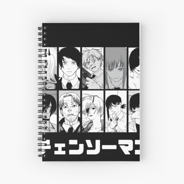 "Chainsaw Man Characters" Spiral Notebook for Sale by AnimeMart07 ...