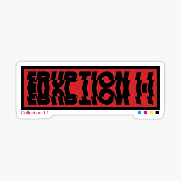 "Eruption - Mirror Box Logo" Sticker for Sale by RPratt25 | Redbubble
