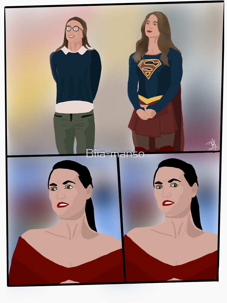 "Supercorp " Sticker by Biia-manso | Redbubble
