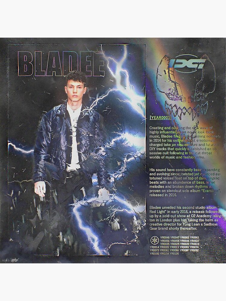 "Bladee Drain Artwork" Sticker by ulreytimothy | Redbubble