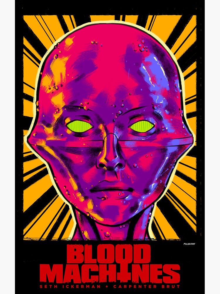 "Blood Machines Movie Art Variant 3 of 4 Tracy Machine Form" Sticker by ...